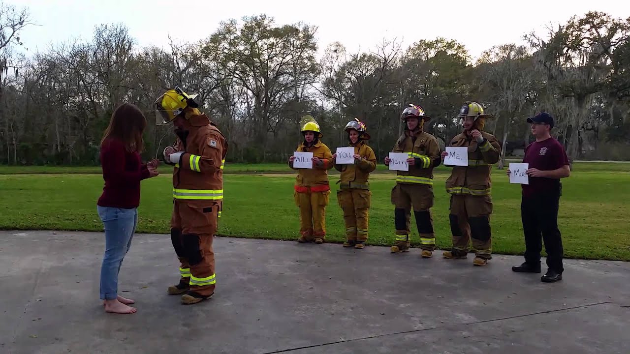 Firefighter proposal - YouTube