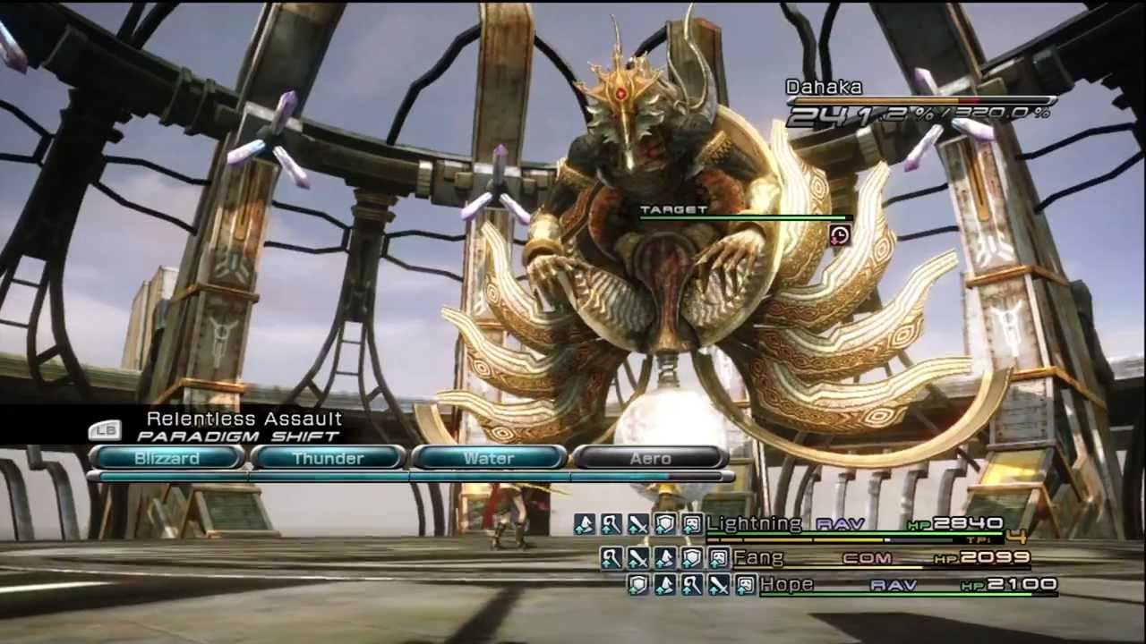Final Fantasy XIII Chapter 11 Boss Dahaka - YouTube