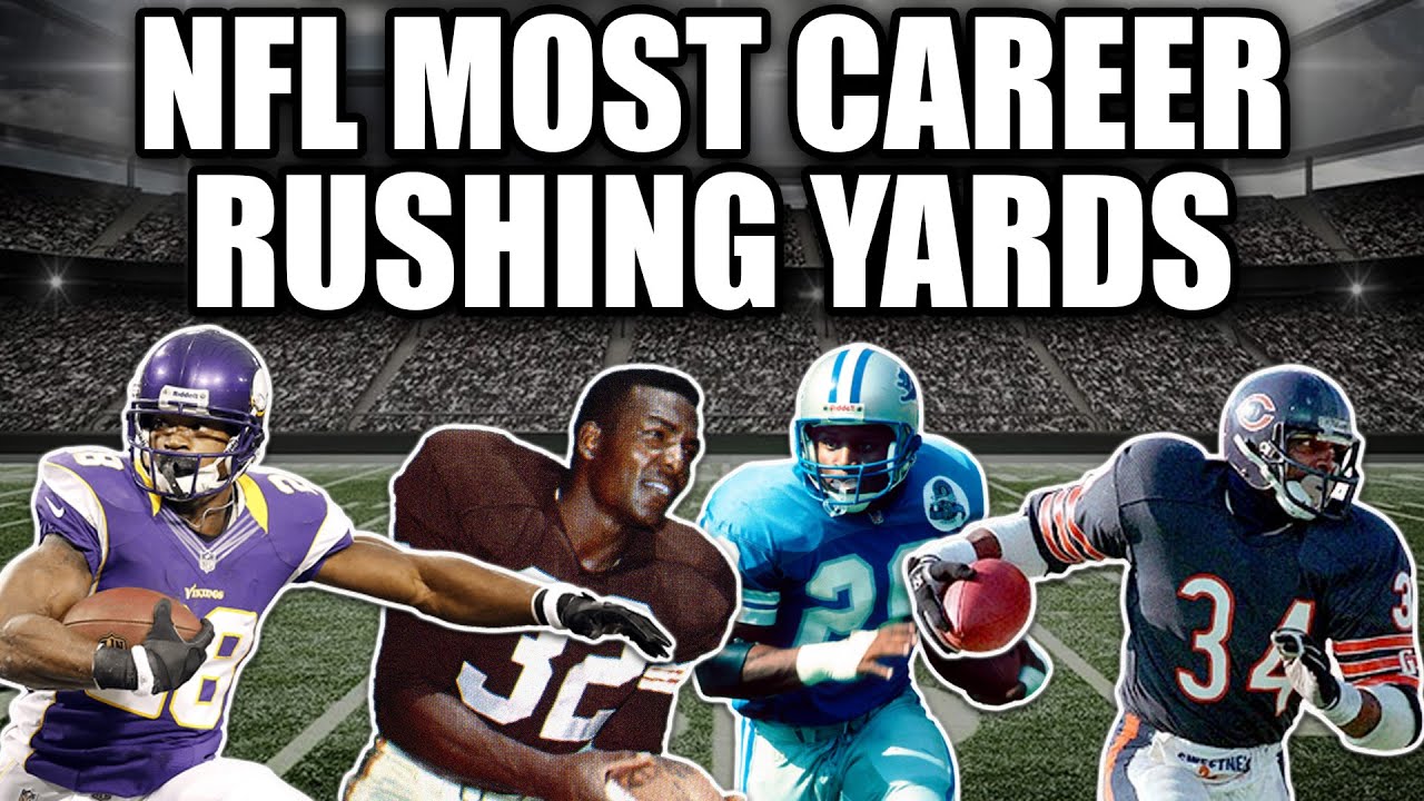 Most Career Rushing Yards in the NFL (Racing Bar Chart) - YouTube