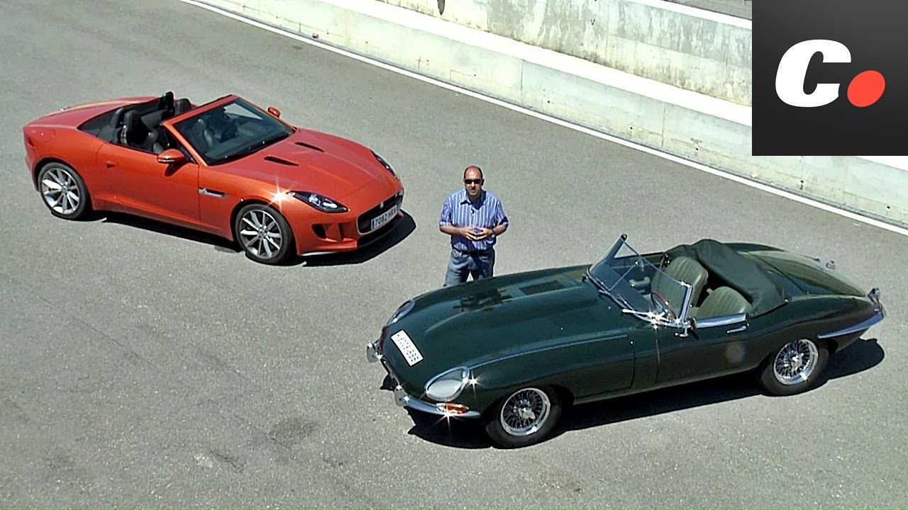 Jaguar F-Type "vs" E-Type - Prueba / Test / Review Coches.net - YouTube