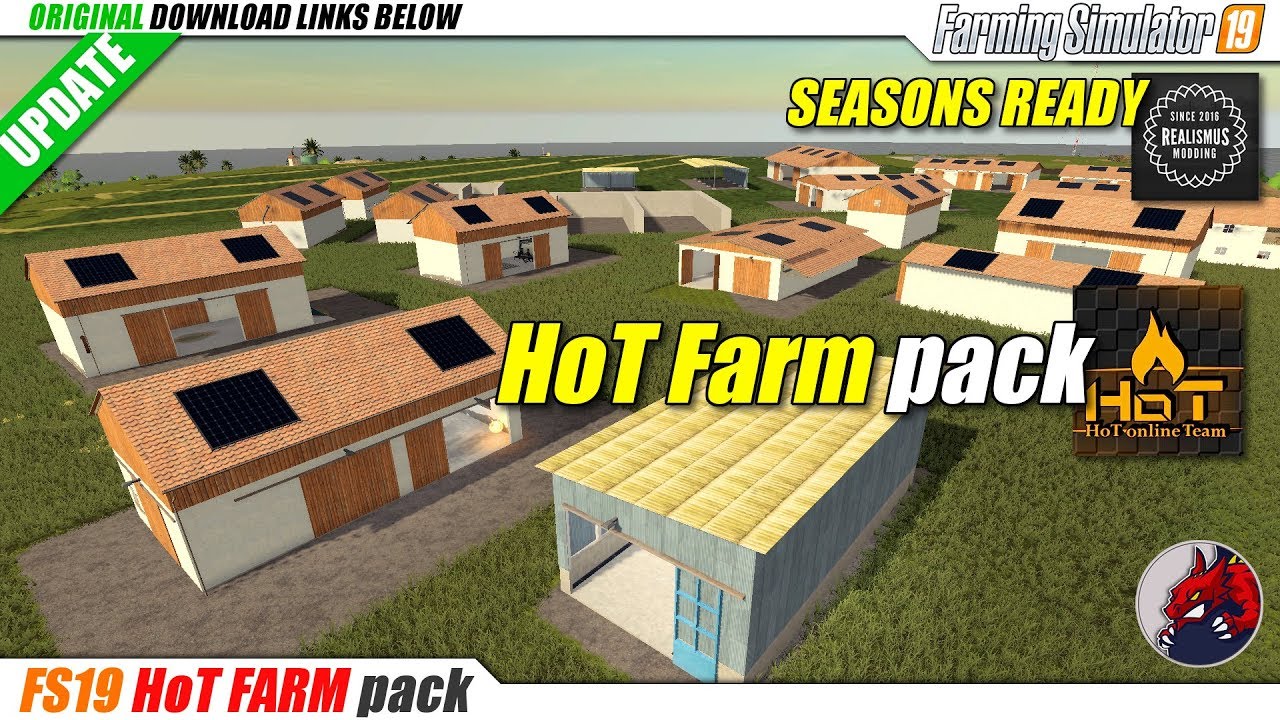 FS19 | HoT Farm Pack (seasons ready) v1.2.0.19 - review - YouTube