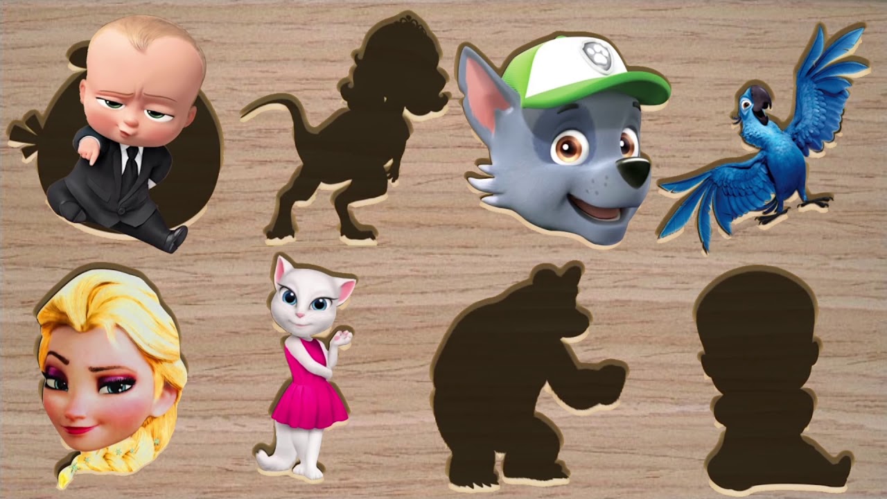 Colors Learn Frozen Elsa Paw Patrol Sofia Dinosaur Angela Boss Baby ...