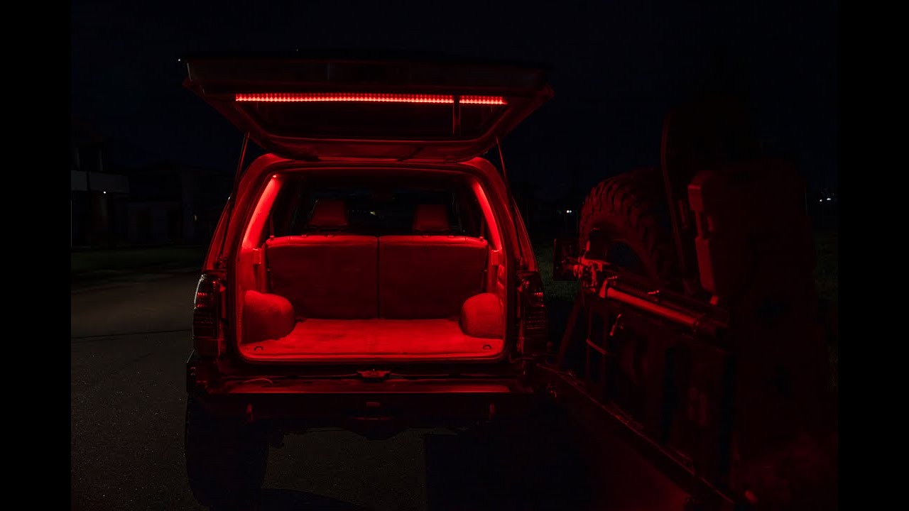 3rd Gen 4Runner Dual-Color Cargo Light Kit Install - YouTube