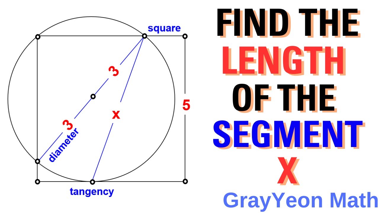 Find the length of the segment x #importantgeometryskillsexplained # ...