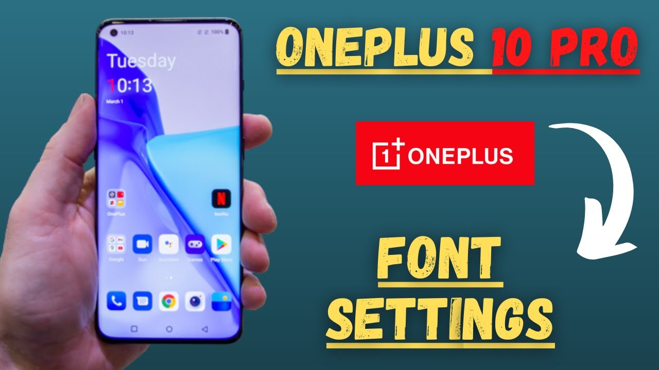 HOW TO CHANGE FONT STYLE Oneplus 10 Pro -- Oneplus Font settings - YouTube