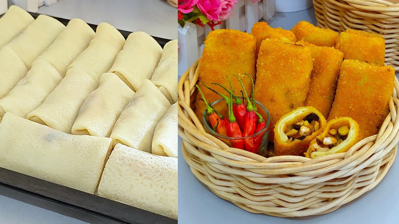 RISOLES ISI AYAM JAMUR BARBEQUE ENAK BANGET‼️ - YouTube