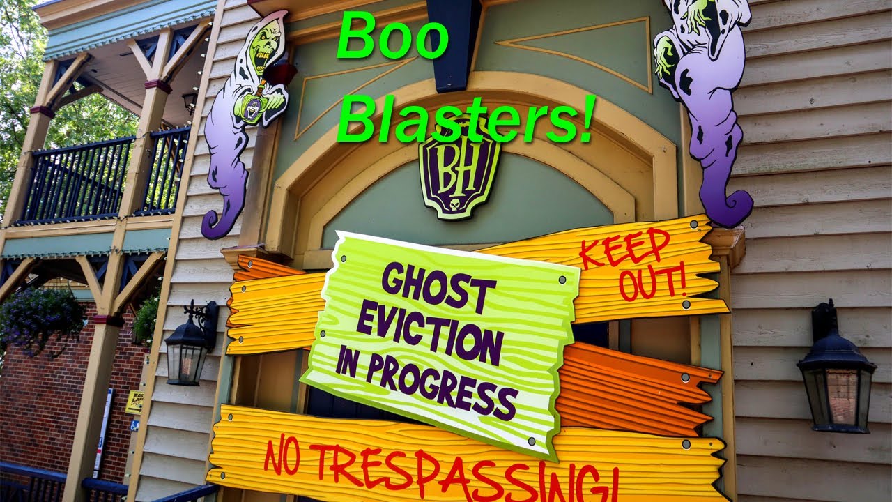 Boo Blasters Ride at Carowinds Theme Park - YouTube