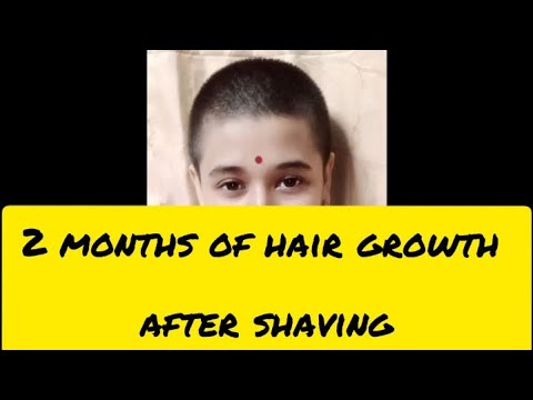 (2) How fast does hair grow? || I shaved my head || 2 months of hair ...