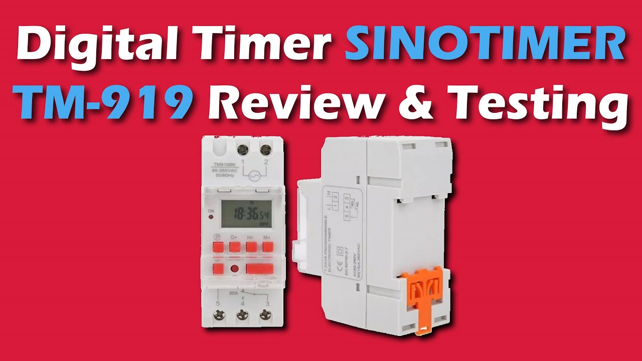 مراجعة تايمر 16 برنامج (تثبيت على بارة) | Digital Timer SINOTIMER TM ...