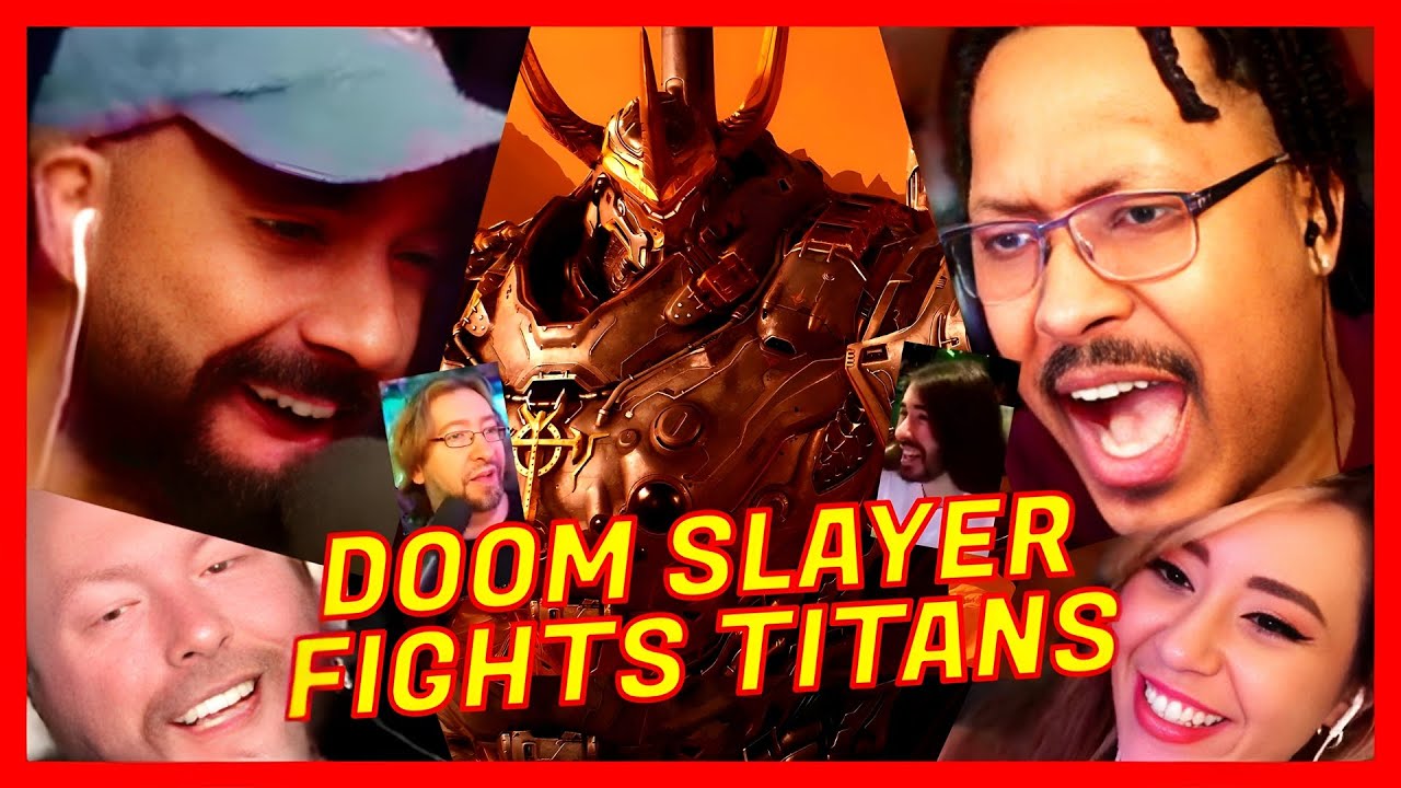 DOOM GUY ENTERS TITAN MECH ATLAN REACTIONS - DOOM THE DARK AGES BOSS ...