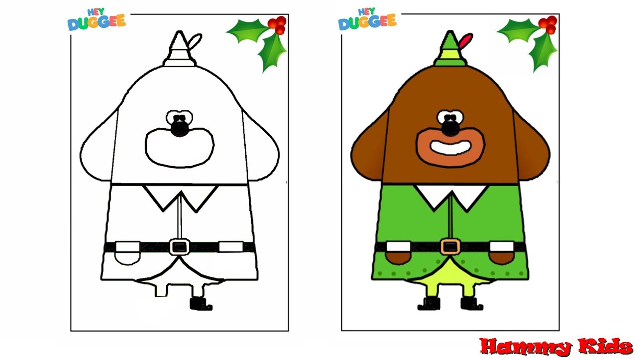 Hey Duggee Elf | Christmas How to Draw | Hey Duggee Crimbo| Drawings ...