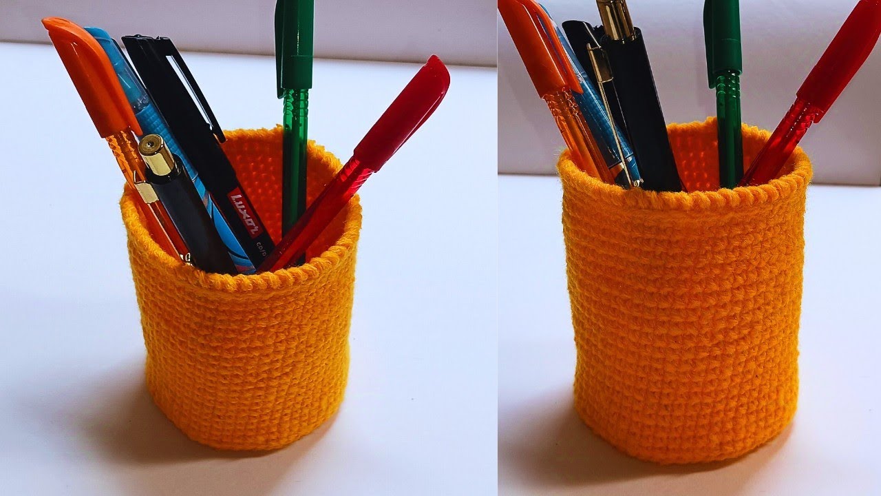 How to Crochet Pen Holder/Amigurumi Pen Holder/Amigurumi Crochet ...