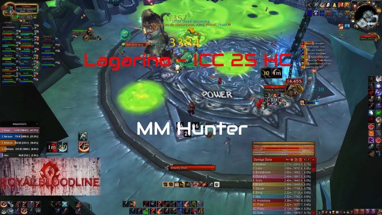 World Of Warcraft | ICC 25 Heroic ⚠ 10/12 Pre LOD (MM Hunter PoV) - YouTube