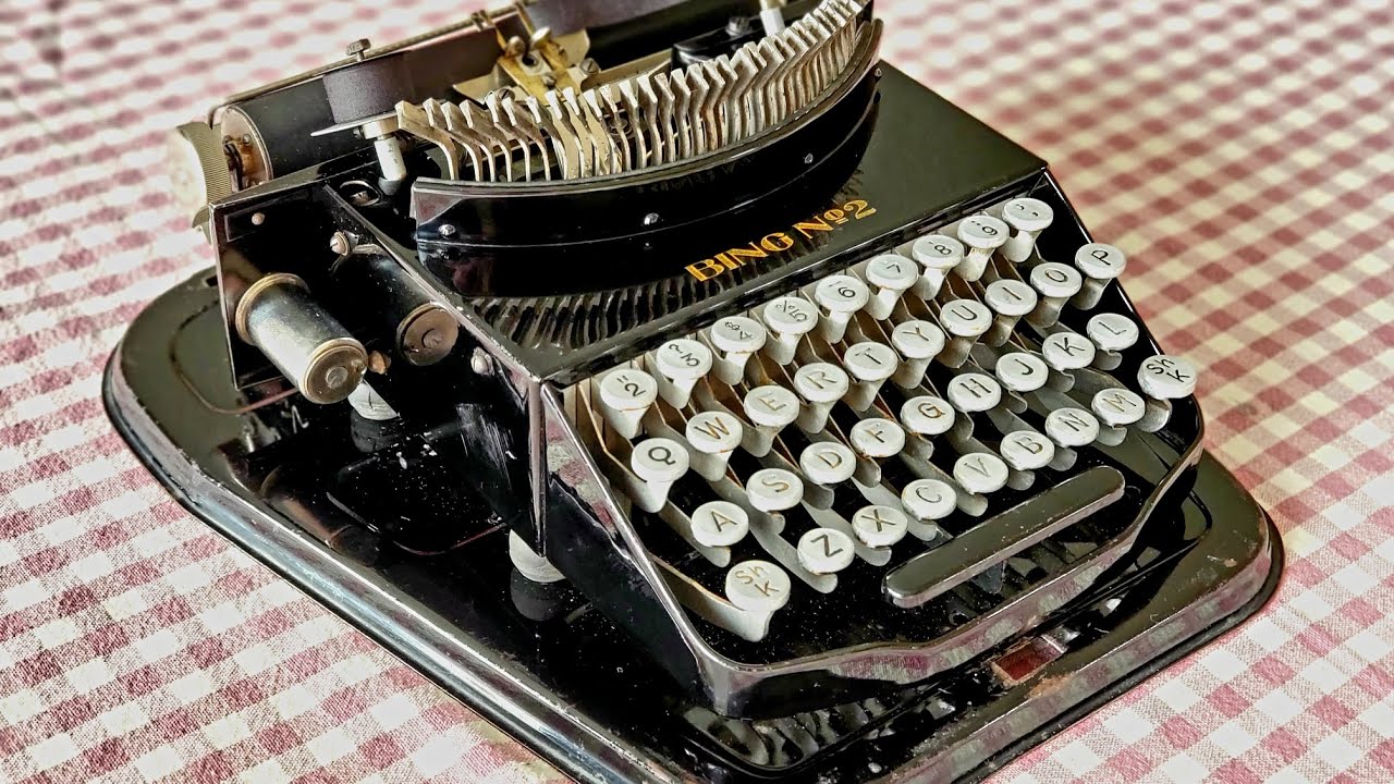 1920's Bing No.2 Portable Typewriter - YouTube