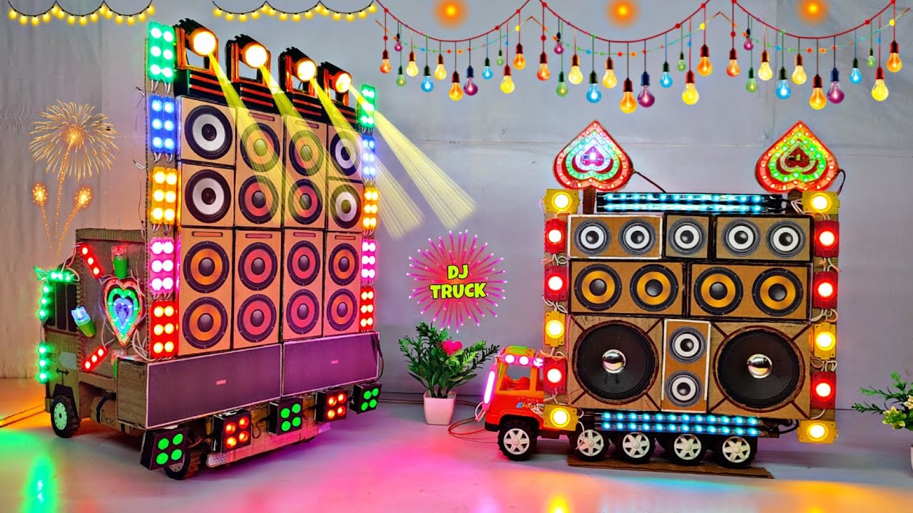 Mini Dj Truck loading At-Home | Cardboard Mini Dj Box, toy dj truck and ...