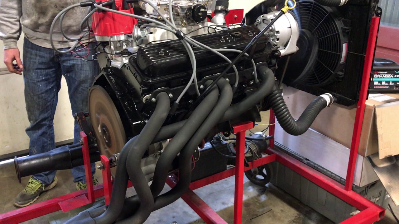 Chevy 350/325 HP Rebuilt Running Tested and Tuned. - YouTube