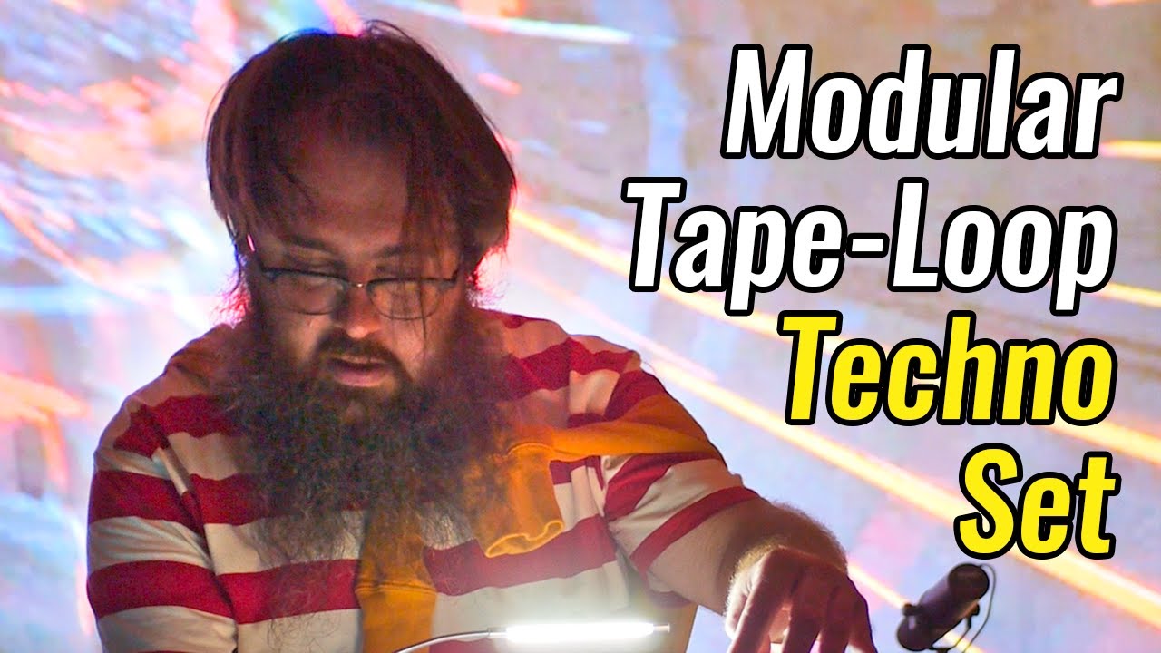 Modular Tape-Loop Live Improv Techno Set - YouTube