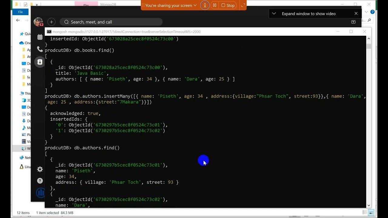 MongoDB: 13. Many to Many - Reference - YouTube