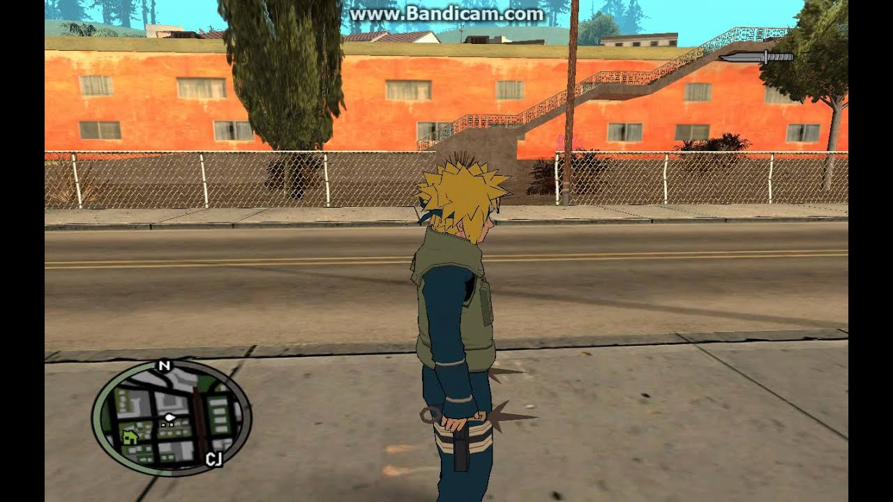 GTA SA - Yondaime Hokage Hiraishin No Jutsu (New) - YouTube