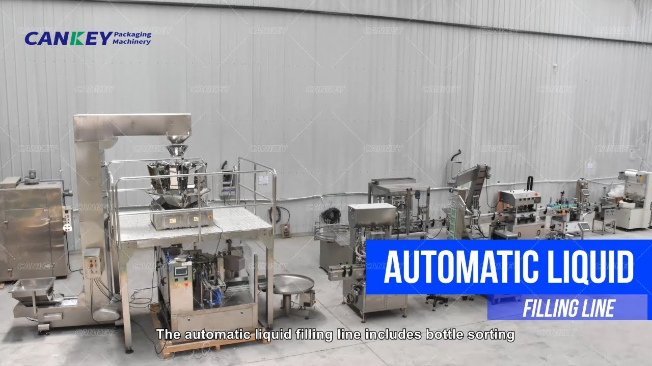 Automatic Bottle Filling Line- Bottling Process - YouTube