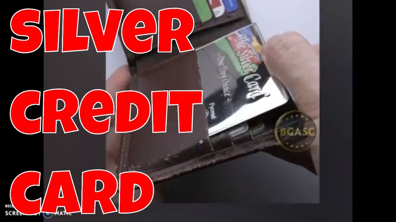 Silver in your wallet. This is what's next! a pyromet credit card - YouTube