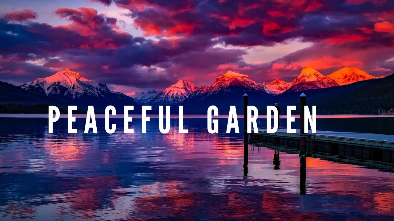 Peaceful Garden| Relaxing music for sleep| Relaxing music for stress ...