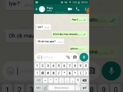 ( pov ) minta iphone ke papa (fake chat ) whatsmock semoga suka