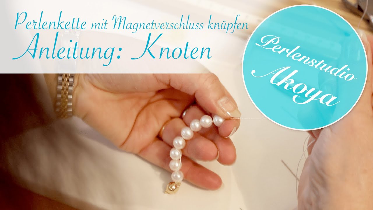 Anleitung: Perlenkette knoten & knüpfen - Perlenkette selber machen ...