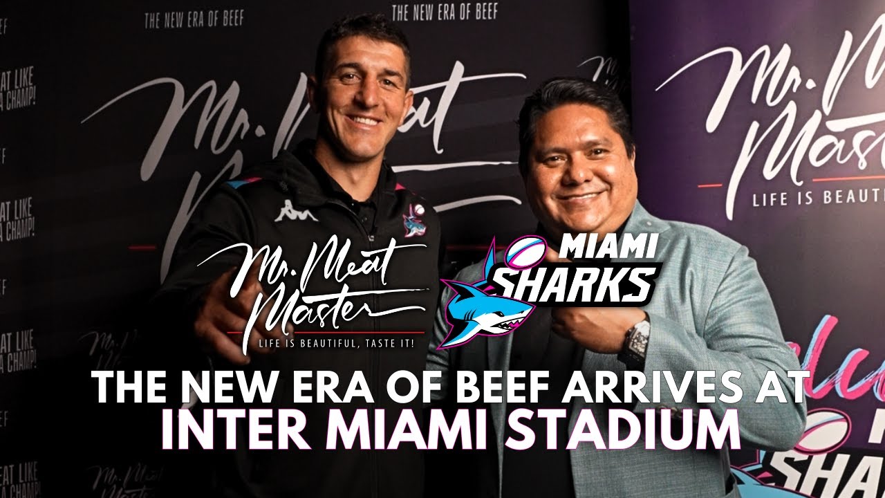 Mr. Meat Master Partners With Miami Sharks Rugby Team To Take Over Inter Miami! - YouTube