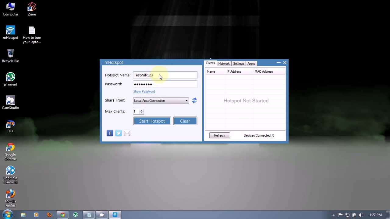How to share your PC internet to other devices via wi-fi - YouTube
