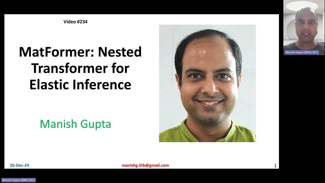 #234 MatFormer: Nested Transformer for Elastic Inference - YouTube