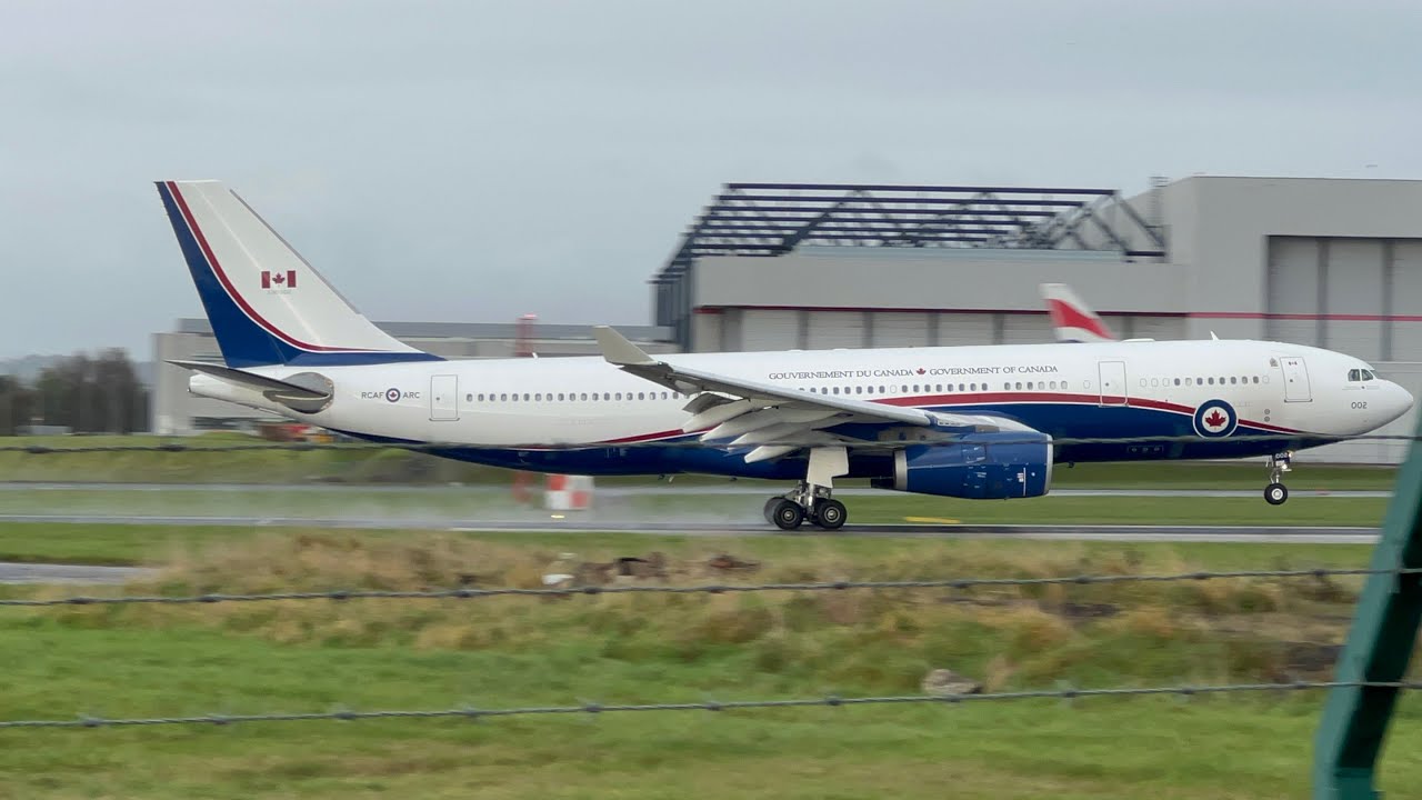 RCAF CC-330 landing at Cardiff #rcaf#airbus#a330#cardiffairport#planes# ...