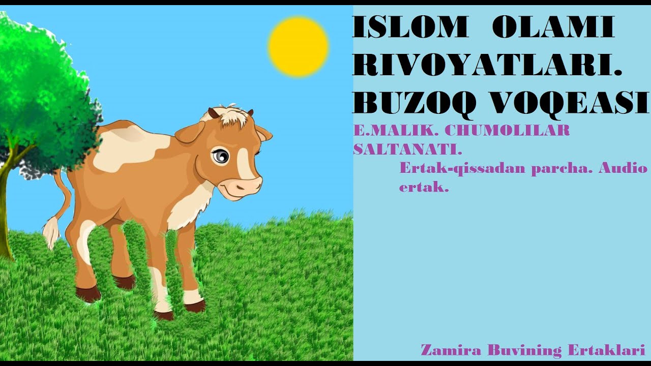 ISLOM OLAMI RIVOYATLARI. BUZOQ VOQEASI. E.MALIK. CHUMOLILAR SALTANATI ...