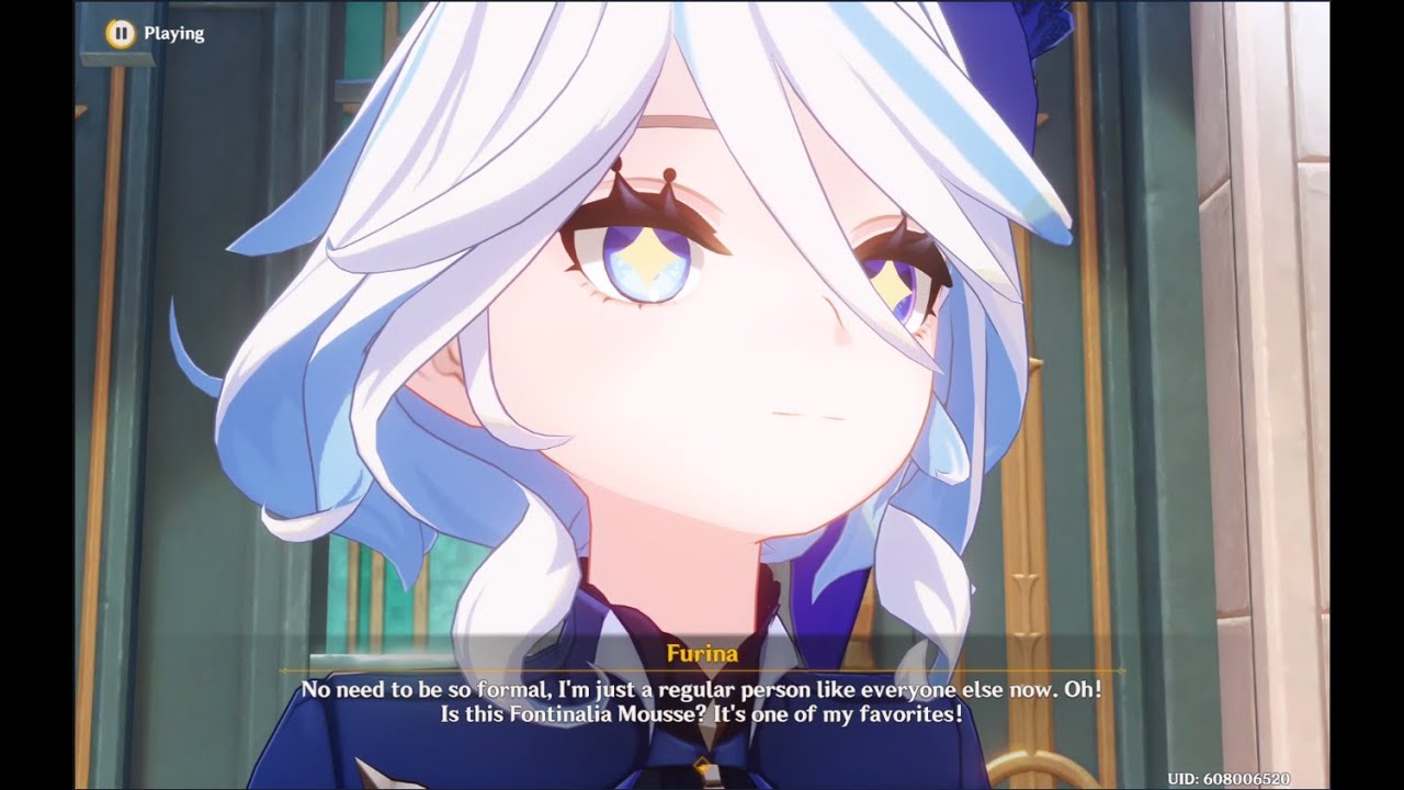 Furina Loves Fontinalia Mousse Desert! Genshin Impact: Best Moments in ...