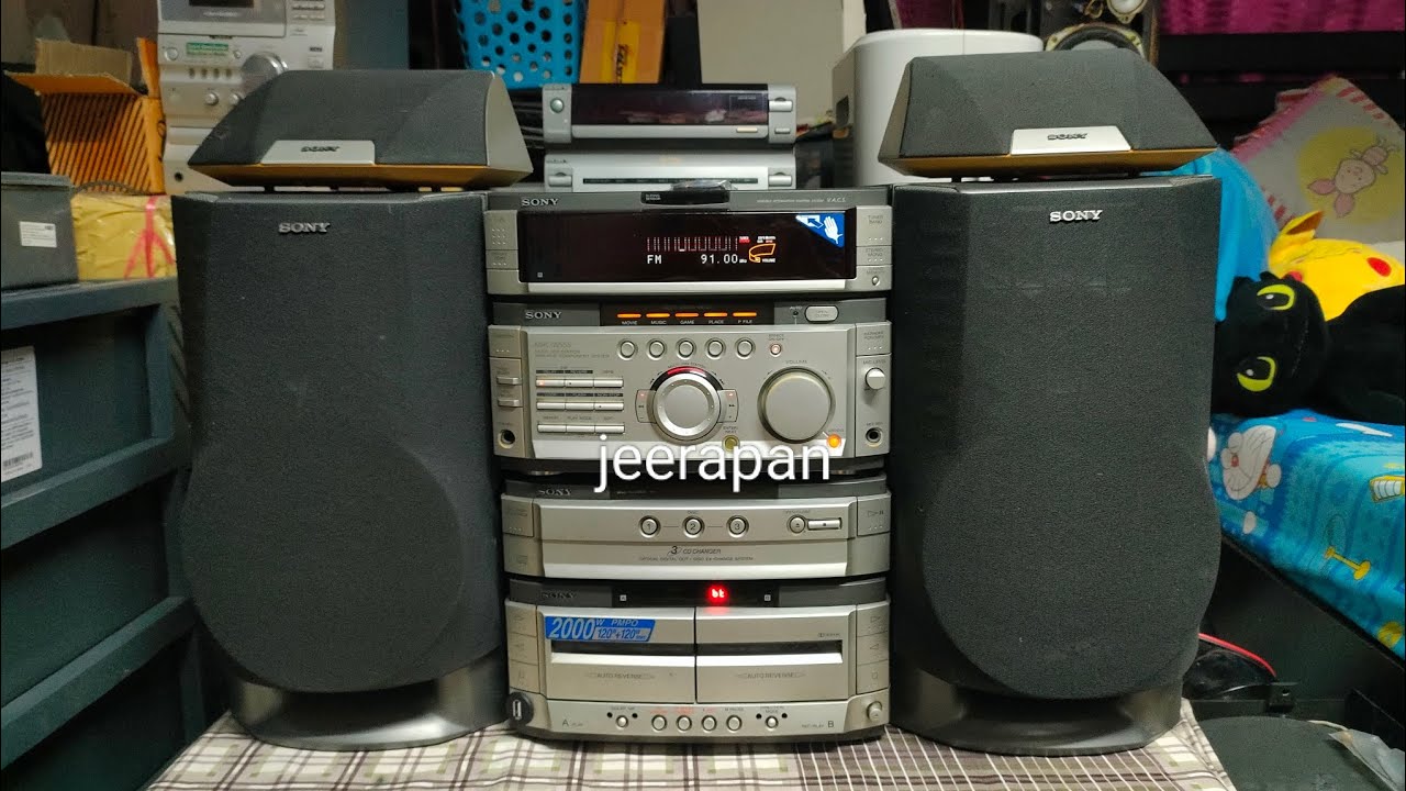 ชุดเครื่องเสียง SONY MHC-W555 ดัดแปลงชั้น CD ให้ใช้งานบลูทูธและ USB ได้ ...