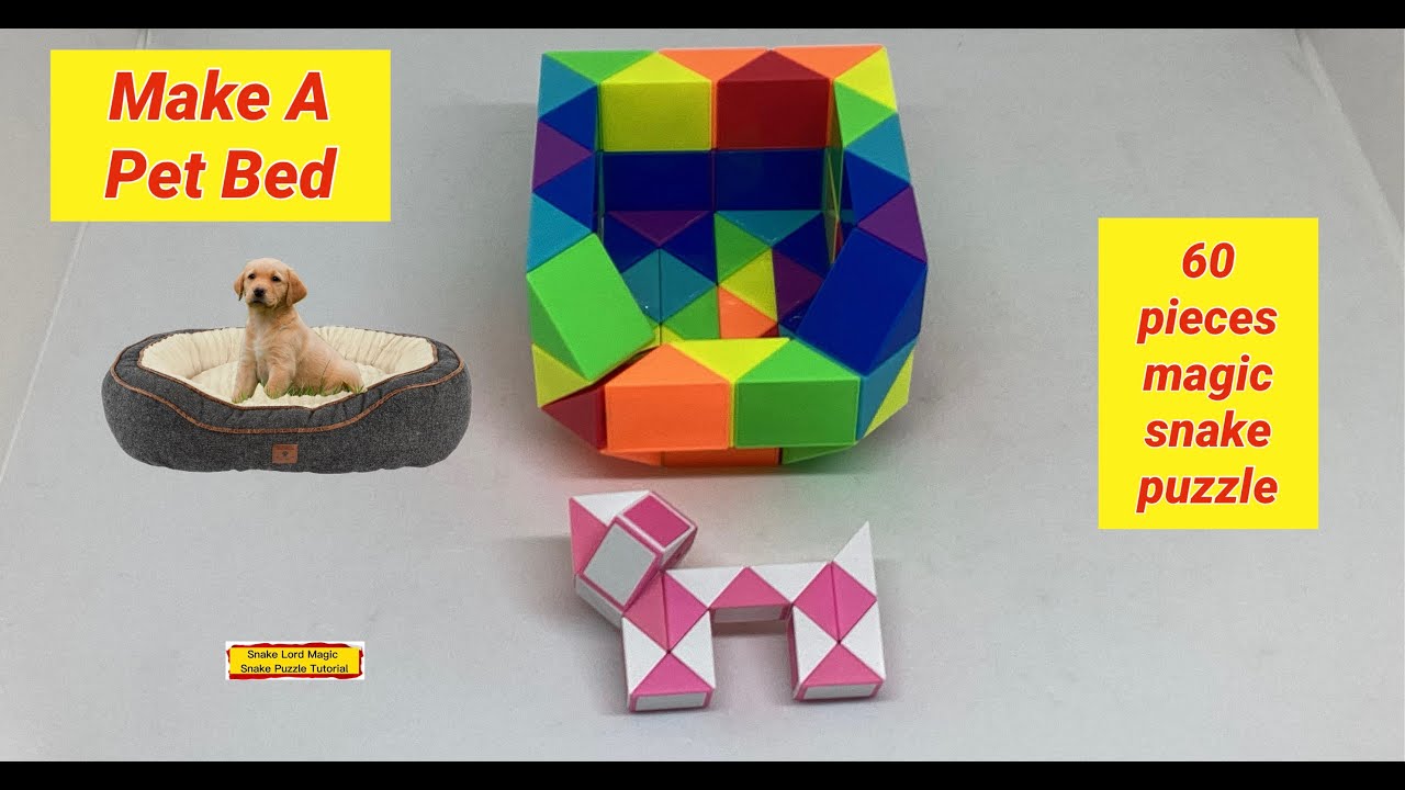 Make A Pet Bed - 60 Pieces Magic Snake Puzzle ...