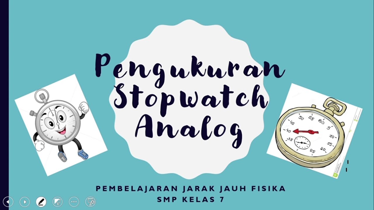 Cara membaca hasil pengukuran stopwatch analog - YouTube
