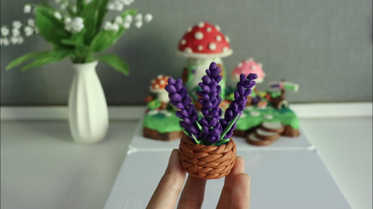 EP.19 | Lavender ดอกลาเวนเดอร์ | Clay modeling for everyone การปั้นดิน ...