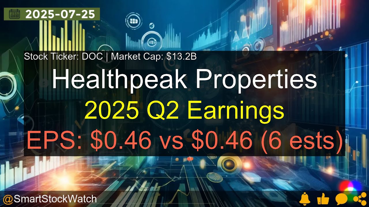 Healthpeak Properties (DOC|$13.2B) - 2025 Q2 Earnings Analysis - YouTube
