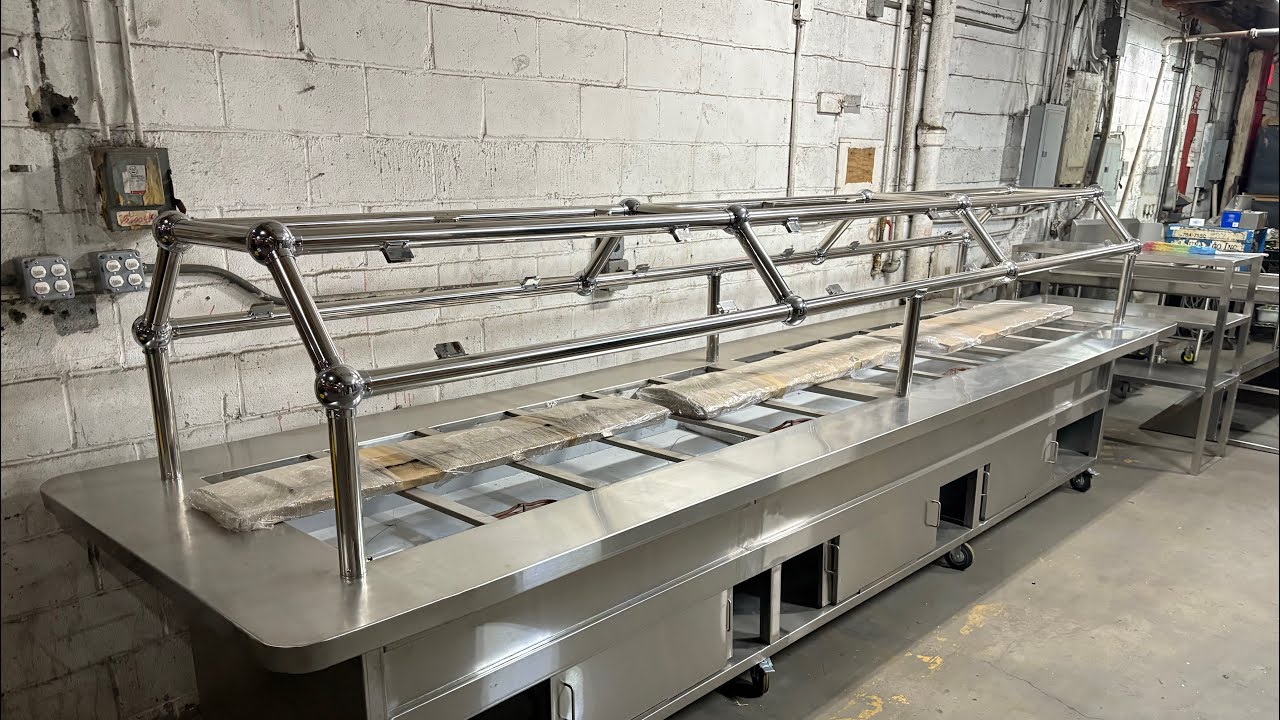 Custom Made Electric Steam Table Buffet Style - 32” full size pans with ...