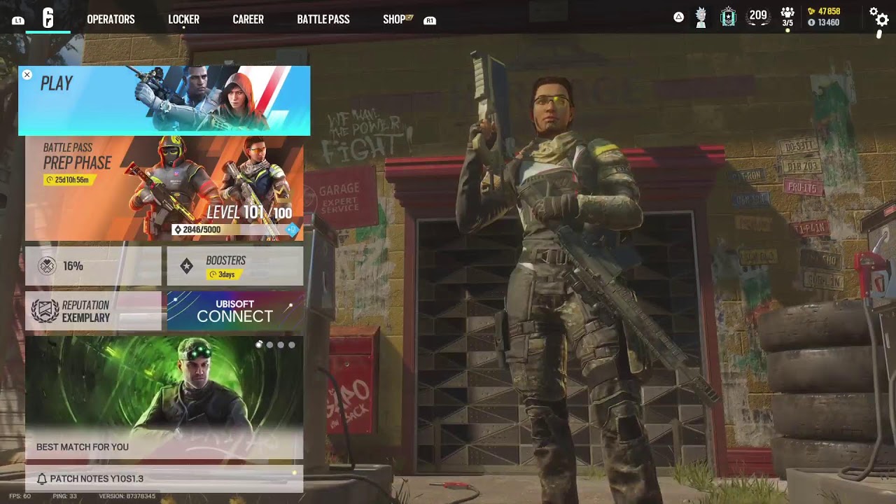 Rainbow Six Siege Y10 S1 :Prep Phase - Road Through Ranked - PLAT 1 ONE ...