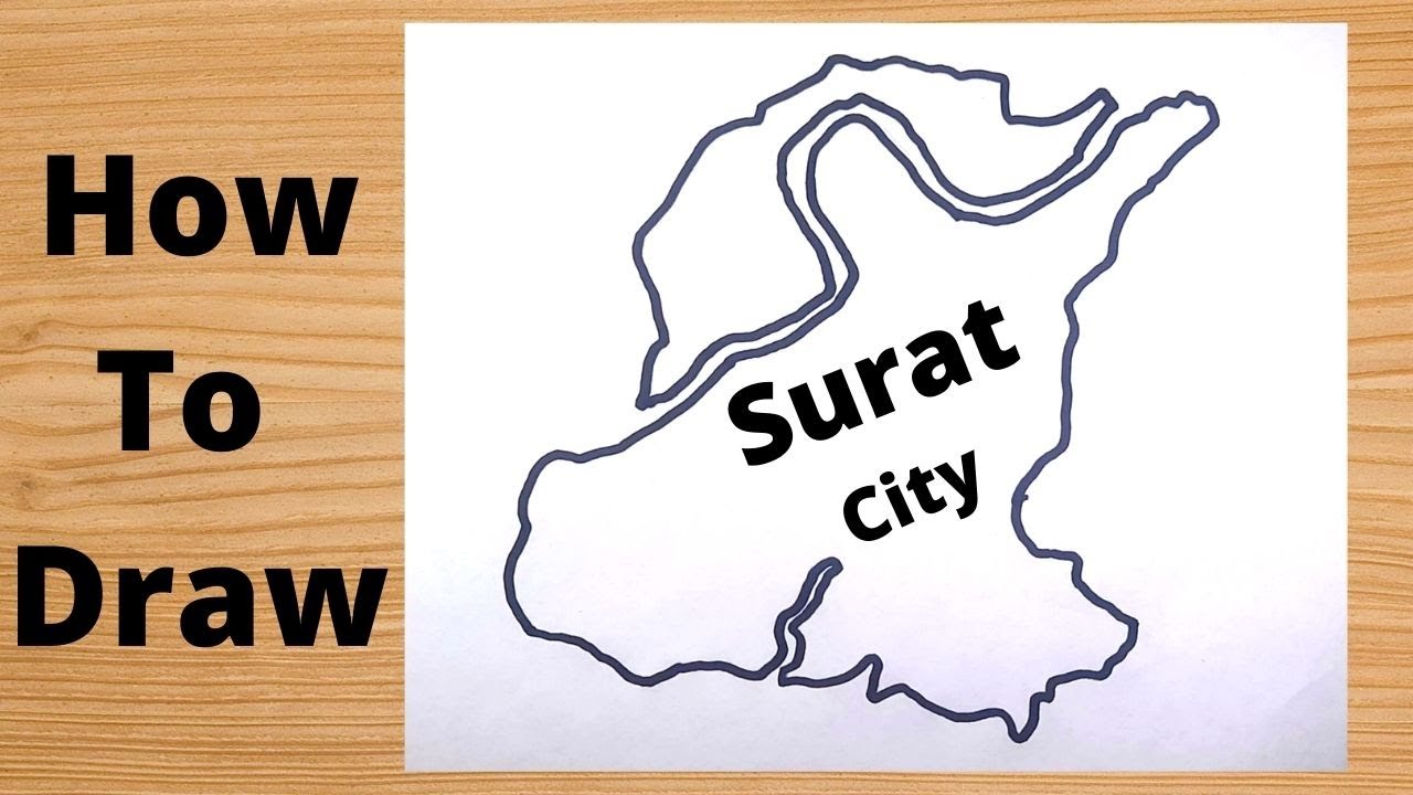 Drawing Surat City Map - Simple for Beginners - YouTube