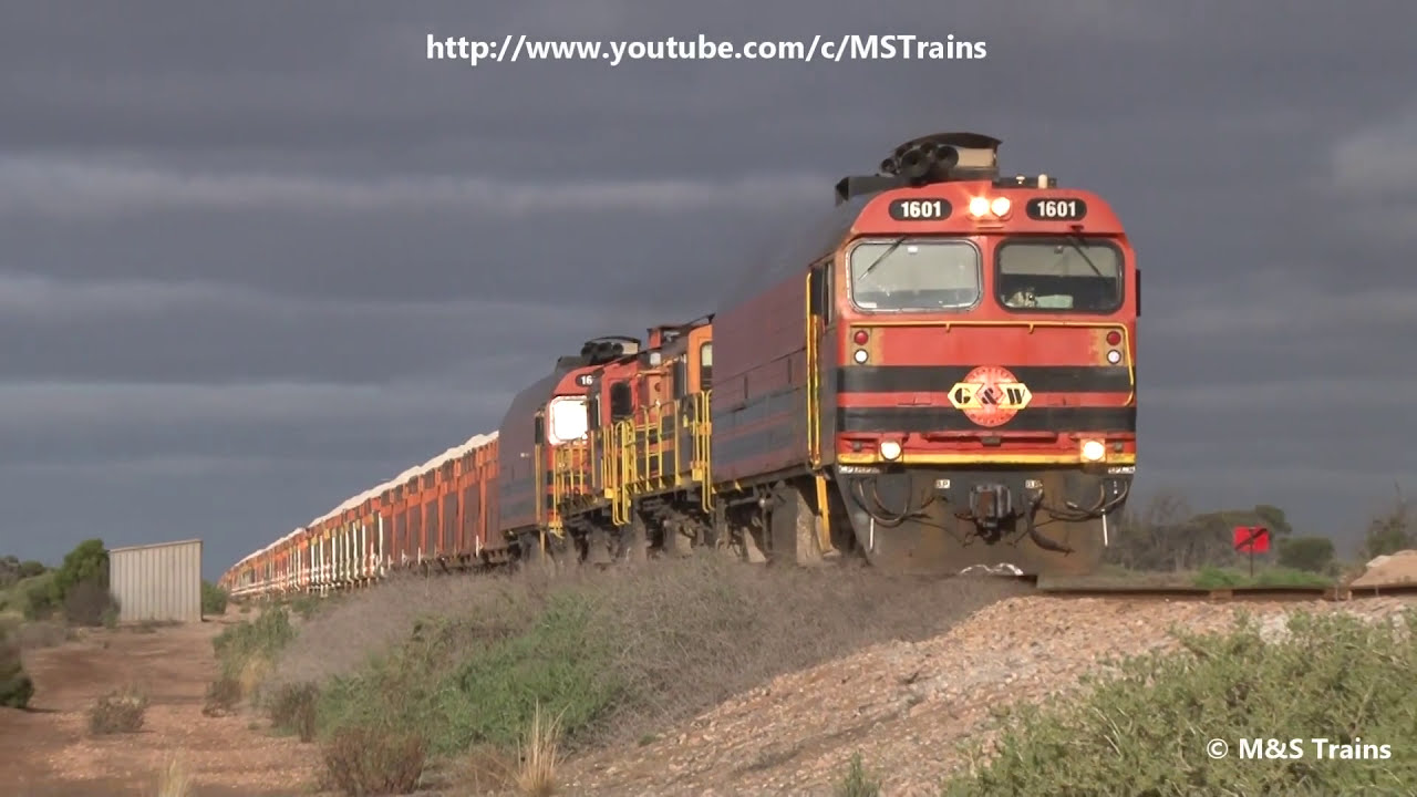 Ceduna GWA Gypsum Train 7DD2 - YouTube