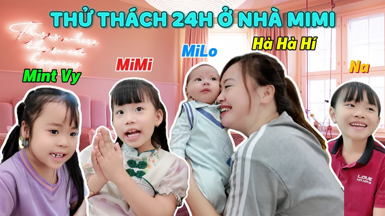 Chị Mint Vy, Cô Hà Hà Hí Và Chị Na Thực Hiện Thử Thách 24h Ở Nhà Em ...