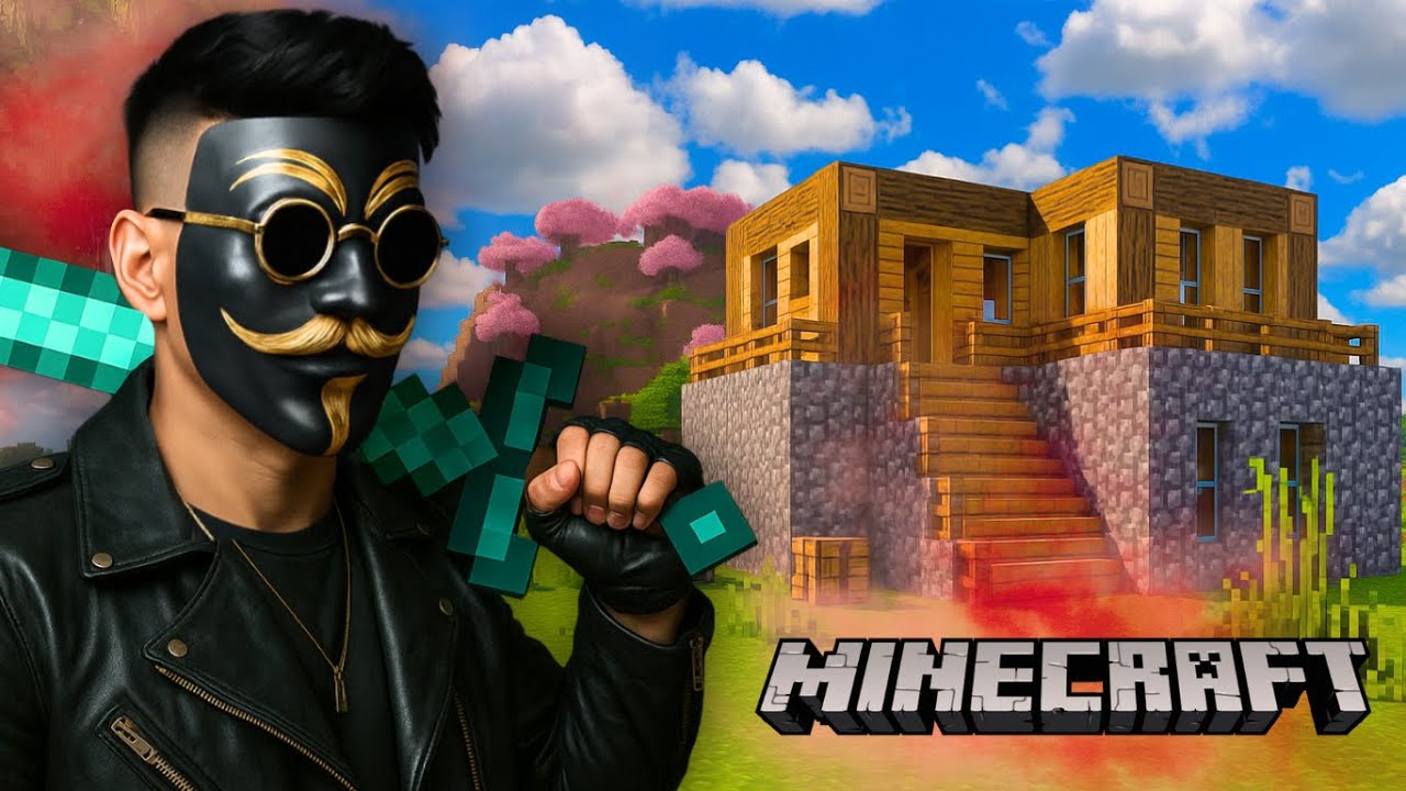 I Built My First Base in 🏠 MINECRAFT! #2 - YouTube