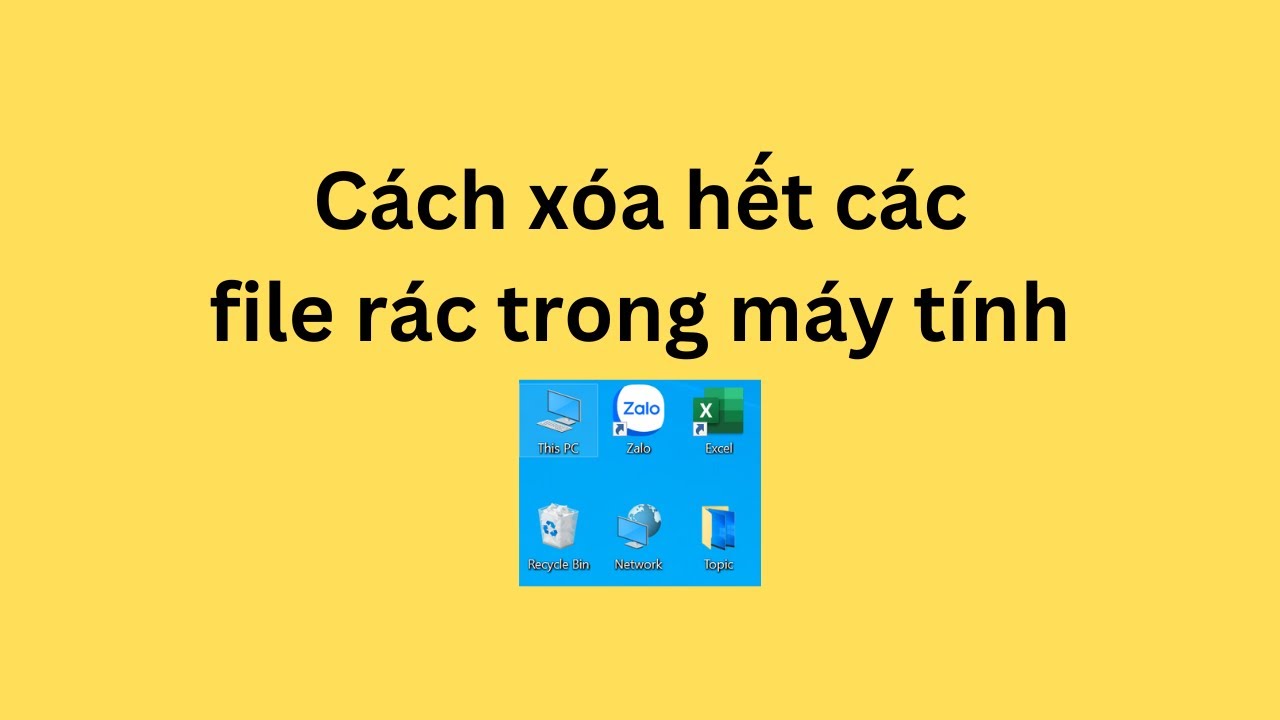 Cách xóa hết các file rác trong máy tính - YouTube