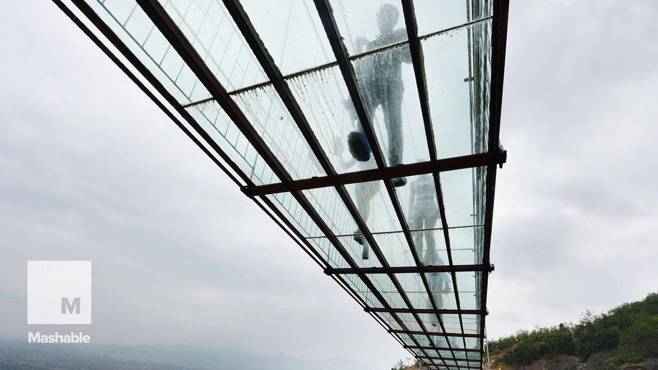 Take a 900-Foot Walk Over a Gorge Via a Glass-Bottomed Bridge ...