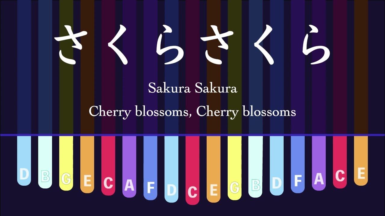 KALIMBA Tabs 🌸🇯🇵 Sakura Sakura (Cherry blossoms, cherry blossoms ...