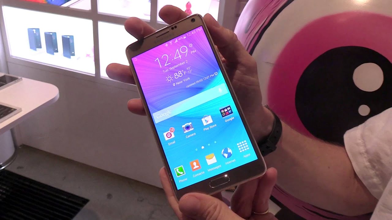 Hands On: Samsung Galaxy Note 4 - YouTube