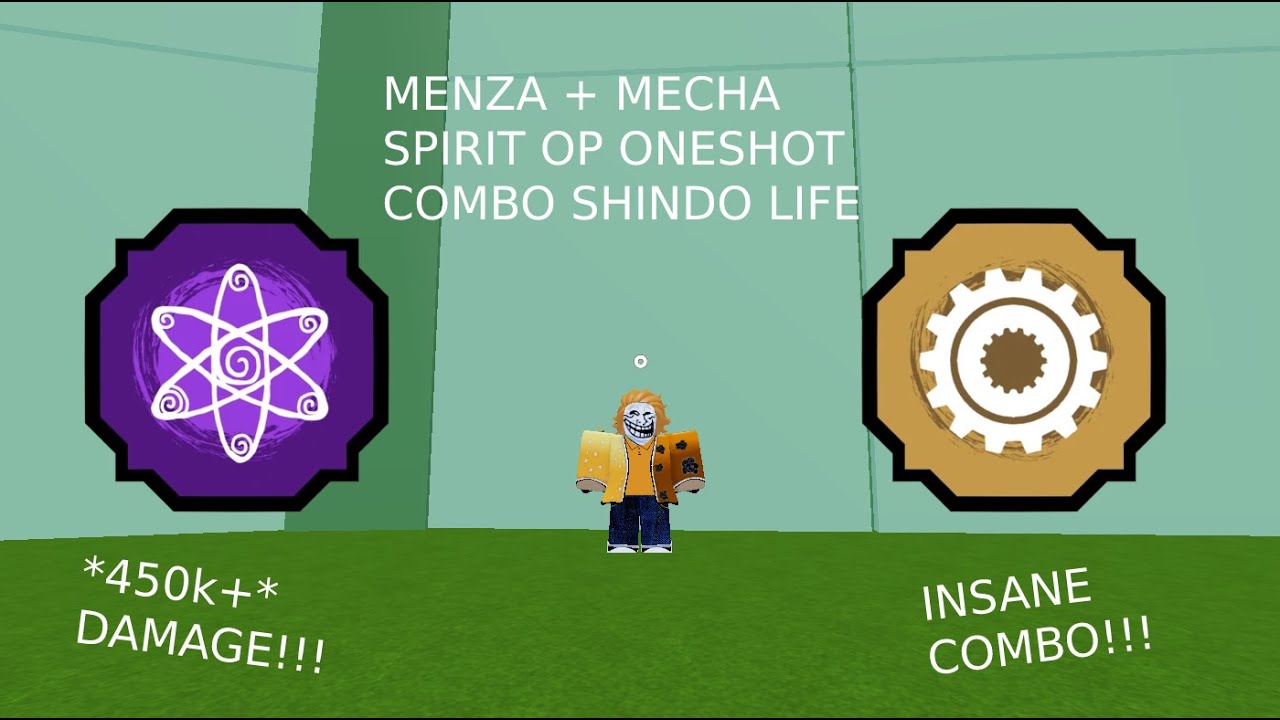 MENZA + MECHA SPIRIT OP ONESHOT COMBO | Shindo Life Roblox - YouTube